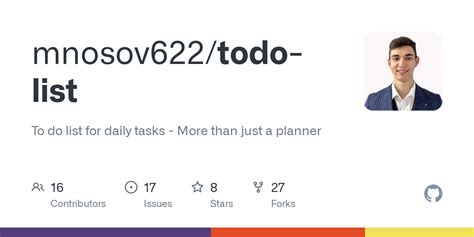 Github Mnosov Todo List To Do List For Daily Tasks More Than Just A Planner
