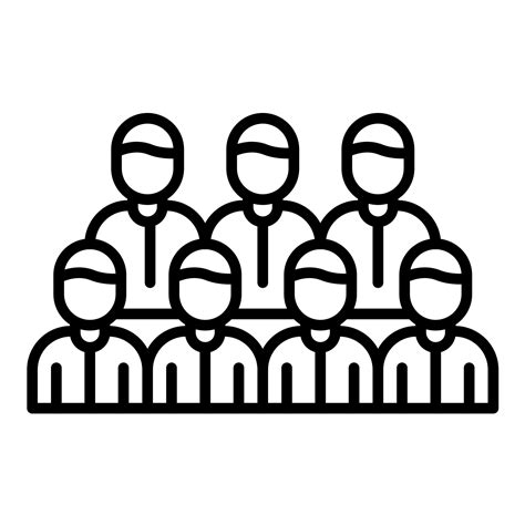 Audience Line Icon 14809296 Vector Art At Vecteezy