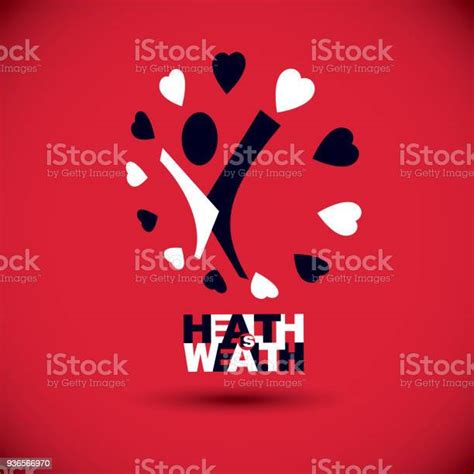 건강 한 라이프 스타일 개념 기호입니다 의료와 사회 테마 광고에 사용 합니다 행복 한 인간을 제기 손으로 벡터 그림 개념에 대한 스톡 벡터 아트 및 기타 이미지 Istock