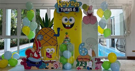 Celebrate With Cake Spongebob Squarepants Dolce Package Set Up