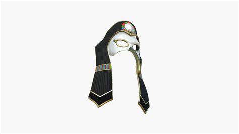 3d Model Thoth Mask A01 Egyptian Gods Character Clothing Vr Ar