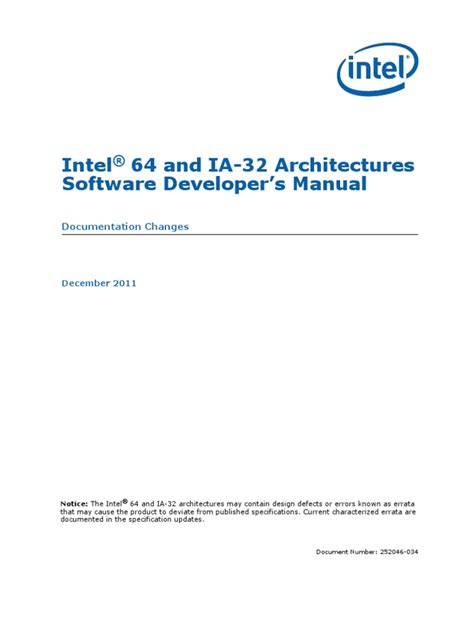 64 Ia 32 Architectures Software Developers Manual Download Free Pdf Computer Data Central