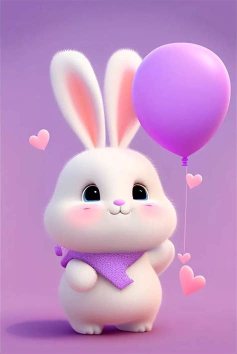 Cute Purple Bunny Wallpapers Wallpaper Cave