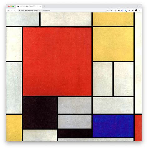 Mondrian Art In Css From 5 Coders Css Tricks