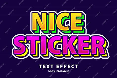 Premium Vector Multi Colored Text Style Effect
