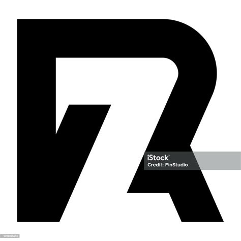 전문적인 혁신적인 이니셜 Zr 로고 및 Rz 로고 문자 Zr 또는 Rz 미니멀하고 우아한 모노그램 프리미엄 비즈니스 예술적 알파벳 기호 및 기호 0명에 대한 스톡 벡터 아트