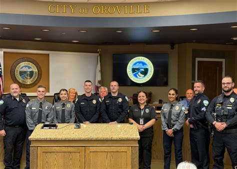 Oroville Police Chief Swears In New Officers Fills Department