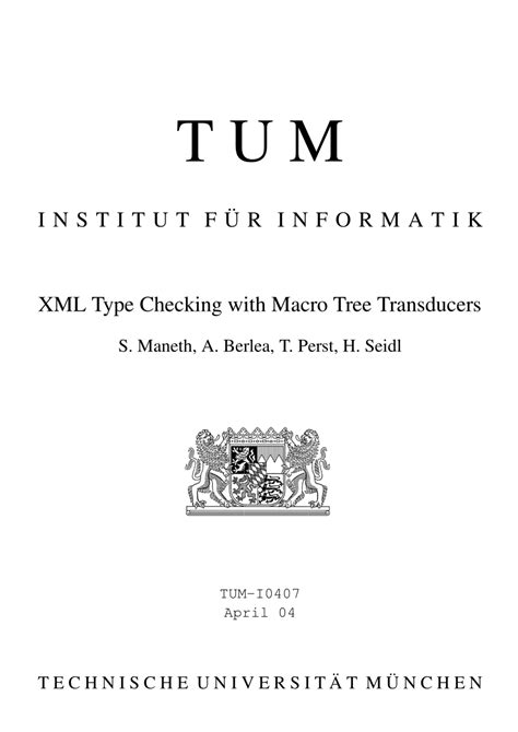 Pdf Xml Type Checking With Macro Tree Transducers
