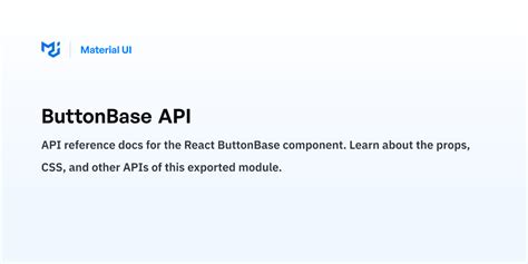 buttonbase api material ui