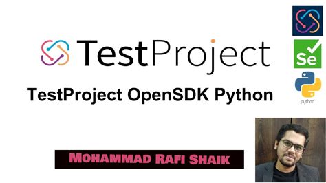TestProject OpenSDK Python YouTube