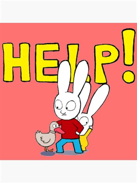 Fanny And Cute Simon Rabbit Simon Super Rabbit Poster For Sale By Lankyworld Redbubble