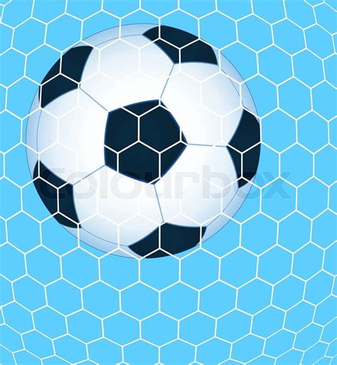 Ball In The Net Stock Vector Colourbox