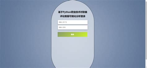 Python毕设之基于python的爬虫技术对歌曲评论数据可视化大屏分析 Csdn博客