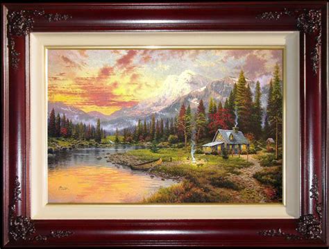 Evening Majesty Beginning Of A Perfect Evening I By Thomas Kinkade