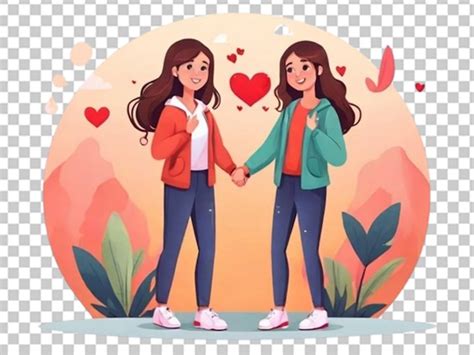 Premium Psd 3d Sisters Enjoying A Sisters Day