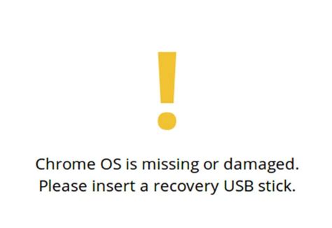 Chrome OS Is Missing Or Damaged How To Fix This Error