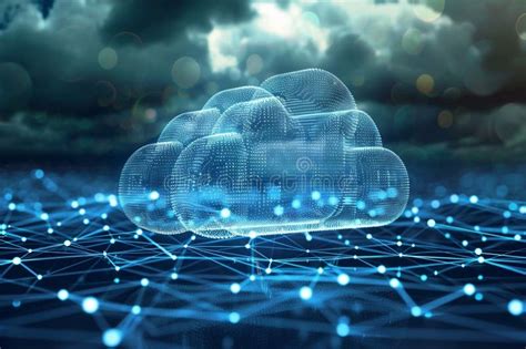 Cloud Computing Data Centers And Networked Computers Stock Illustration