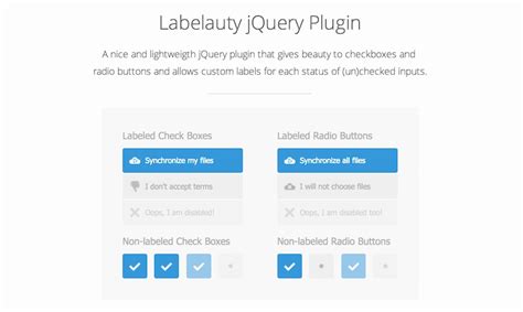 Plugin jQuery para cambiar diseño de elementos de formularios web