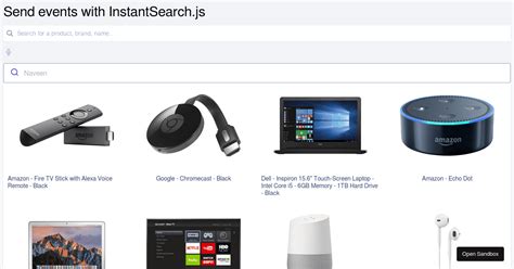 Algolia Autocomplete With Instant Search Vanilla Js Codesandbox