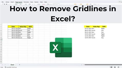 How To Remove Gridlines In Excel