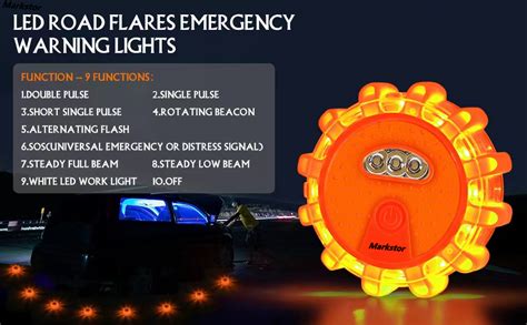 Markstor 3 Pack Of Led Emergency Car Kit Flashing Warning