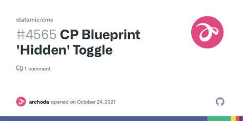 Cp Blueprint Hidden Toggle Issue Statamic Cms Github