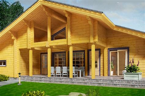 Beautiful 90 Sq M Wooden House With Sauna Timber Frame Houses