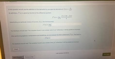 Solved In This Question We Will Use The Definition Of The