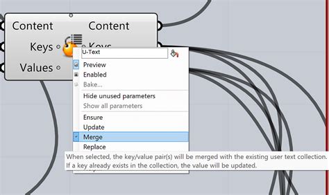 Content Difference Between Merge And Update Description The Same Grasshopper Mcneel Forum