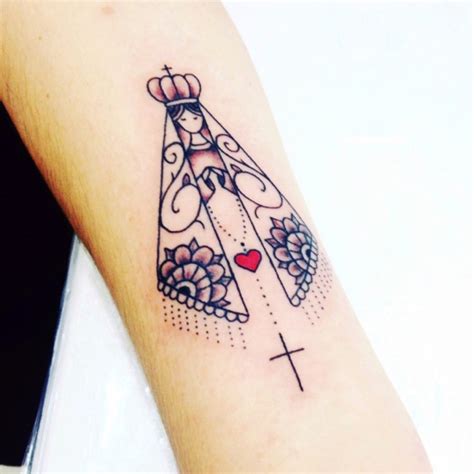Tatuagem Nossa Senhora De Aparecida → Significado Braço Perna
