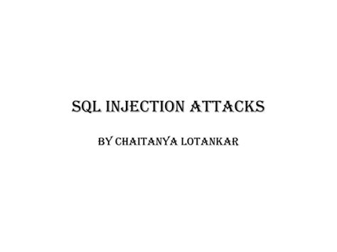Advanced Sql Injection To Operating System Full Control Slides