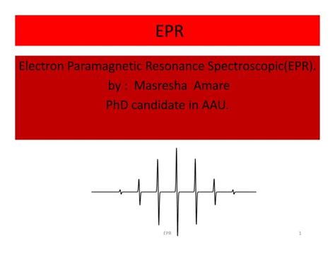 Epr Spectroscopy Pdf Epr Spectroscopy Pdf