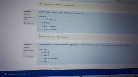 Solved 31902020117 م The Correct Answer Is 4 Bits Even