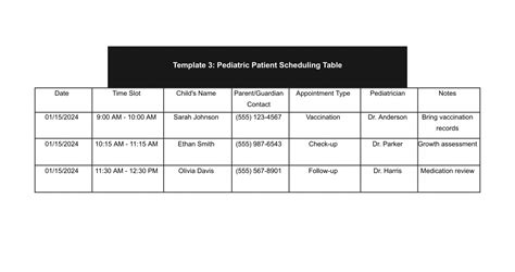 Patient Scheduling Template With Guide Tips And Examples Docresponse