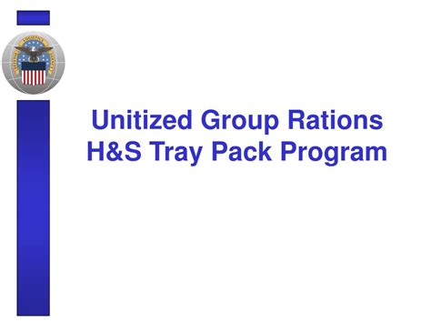 Ppt Unitized Group Rations Powerpoint Presentation Free Download Id 756654