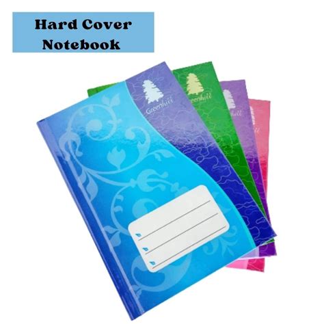 1 PCS Quality Hard Cover Notebook Short Single Line Buku Log Kulit Tebal 400 Page Blue Pink