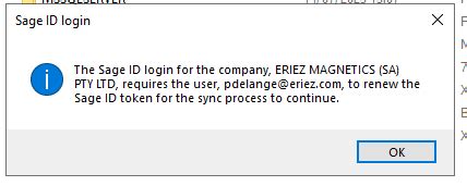 Sage ID Login Requires New Token Pop Up Stop General Discussion Sage VIP Classic And Sage