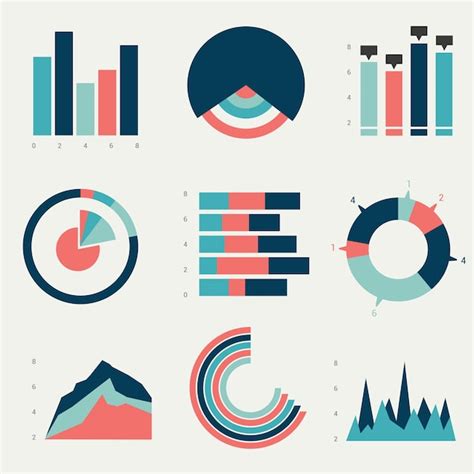 Premium Vector Flat Charts Graphs Vector Design