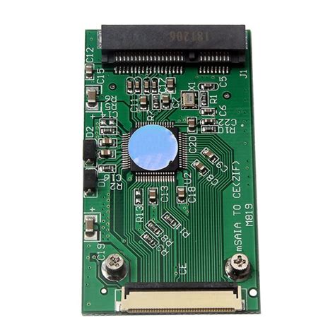 Mini SATA MSATA PCI E SSD To Pin Inch ZIF Converter Card For For