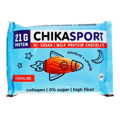 Шоколад молочный с миндалём CHIKALAB