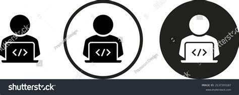 Programer Icon Web Icon Set Vector Stock Vector Royalty Free 2137193187 Shutterstock