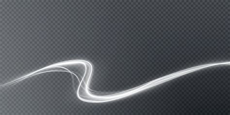 빛나는 흰색 속도선 가벼운 빛나는 효과 추상 모션 라인 가벼운 트레일 웨이브 화재 경로 추적 라인 자동차 조명 광섬유 및 백열 곡선 돌리기 Dna에 대한 스톡 벡터 아트 및