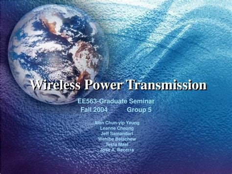 Ppt Wireless Power Transmission Powerpoint Presentation Free Download Id 258073