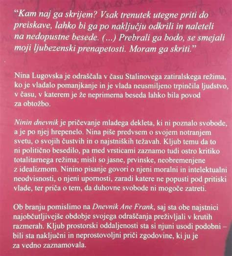 Ninin Dnevnik Nina Lugovska