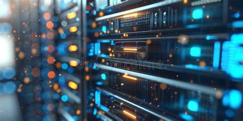A Cuttingedge Hightech Data Center Equipped With The Latest Rack