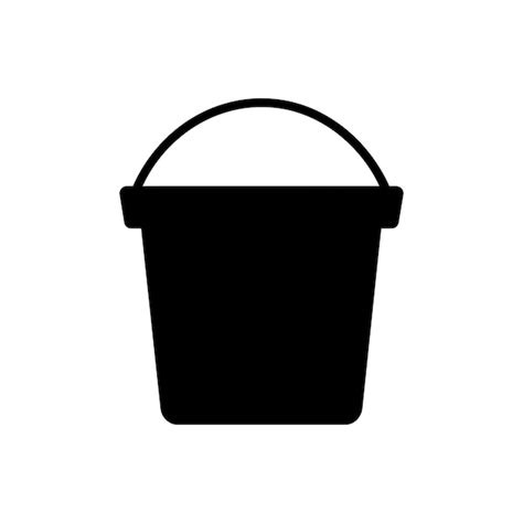 Premium Vector Bucket Icon Simple Vector Illustration