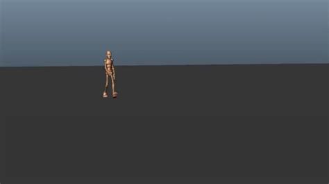 Animated Walk Done In Maya Using Mayas Goon Rig