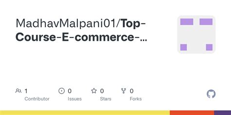 Github Madhavmalpani01top Course E Commerce App