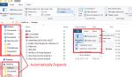 Make Explorer Navigation Pane Expand To Open Folder In Windows