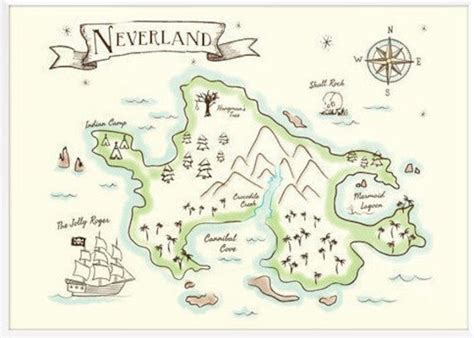 Never Neverland Map
